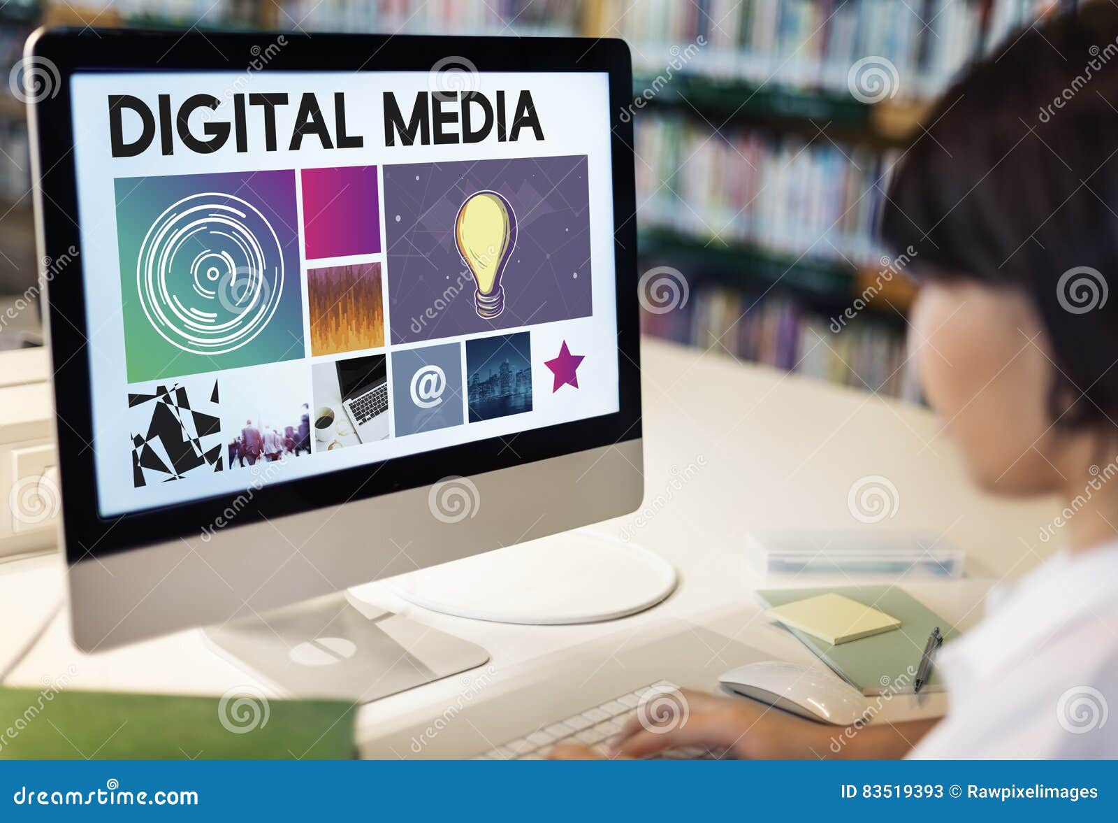 Digital Media Technology Cyberspace Network Concept Stock Image - Image ...