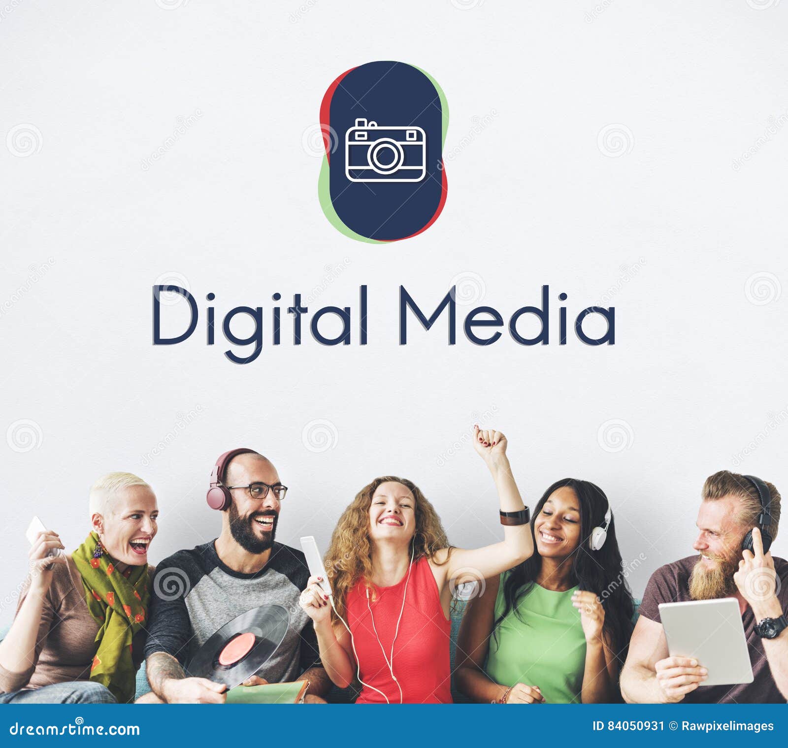 Digital Media Technology Networking Concept Stock Image - Image of ...