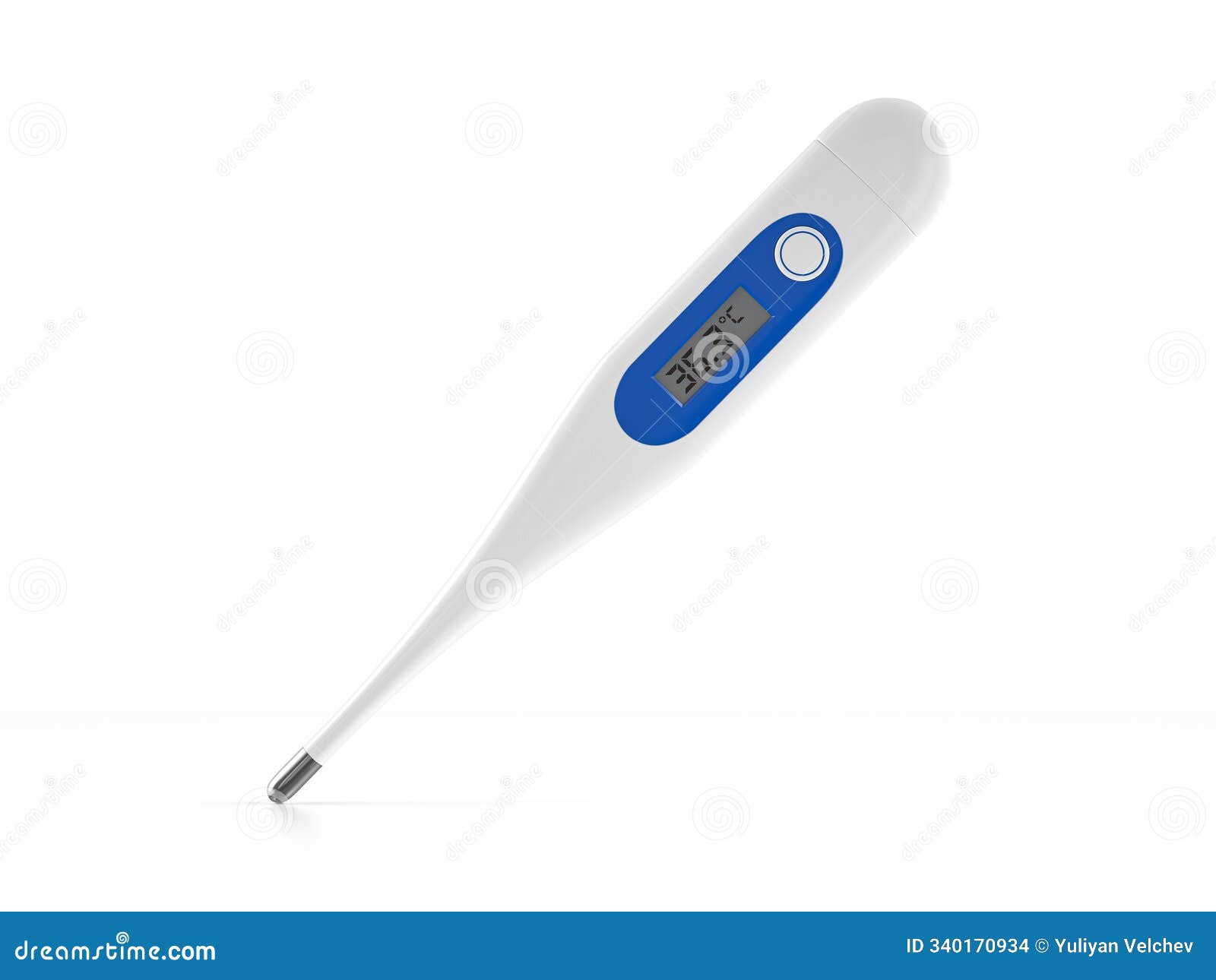 Digital Medical Thermometer Stock Illustration - Illustration of ...