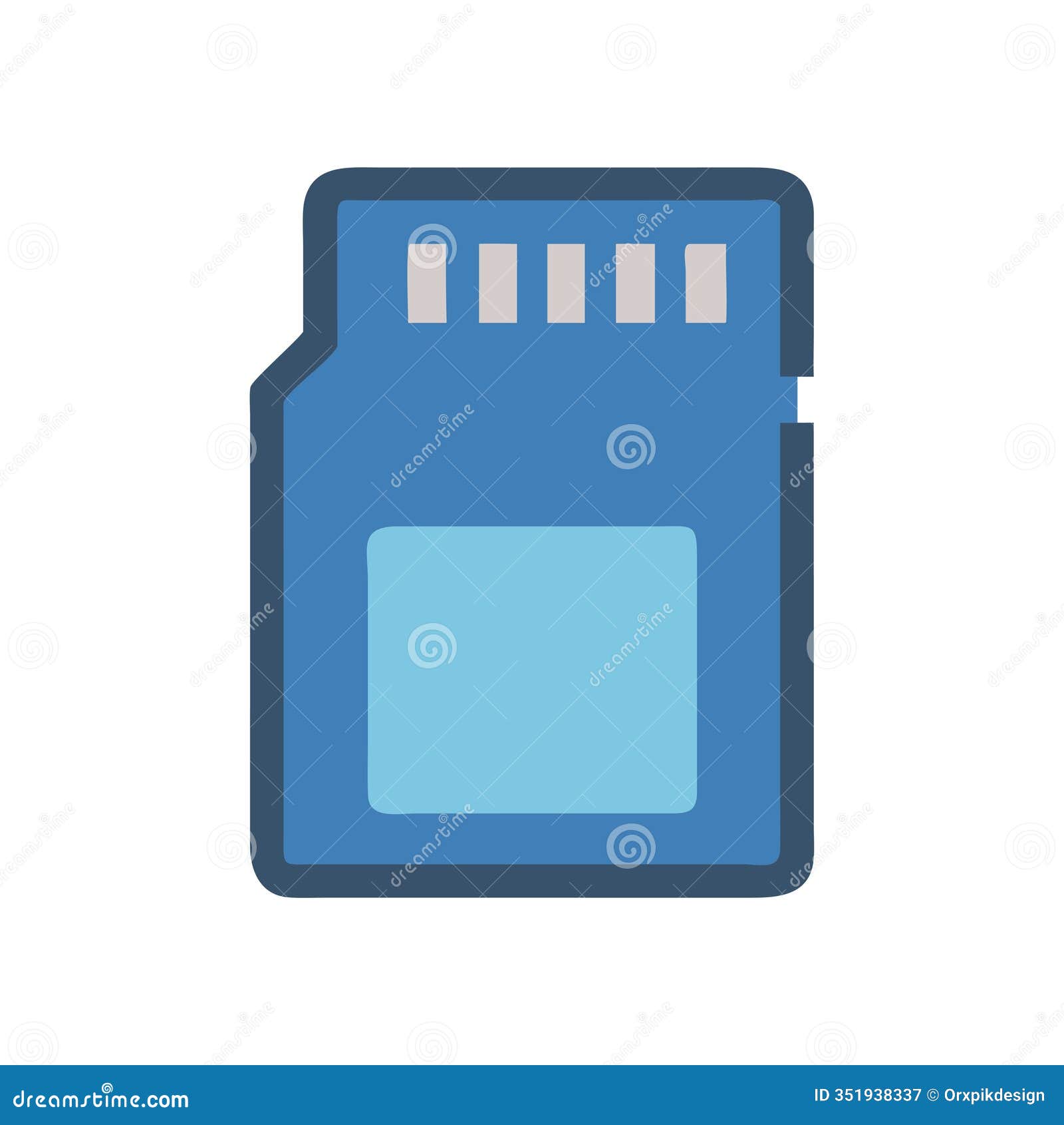 Digital Memory Icon for Storage Solutions Stock Vector - Illustration ...