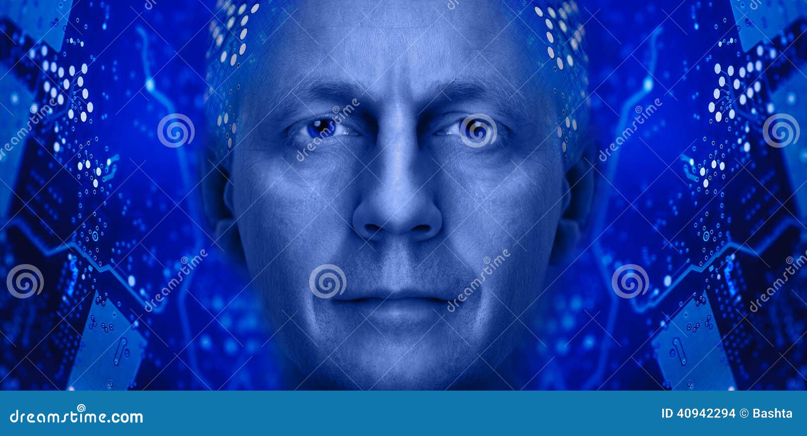 Digital men. stock illustration. Illustration of human - 40942294