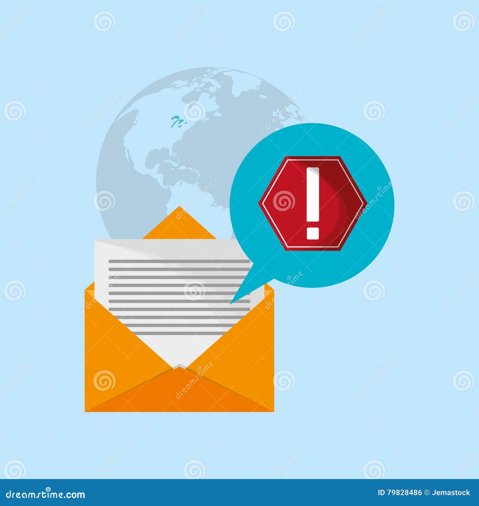 Digital Messaging Related Icons Image Stock Illustration - Illustration ...