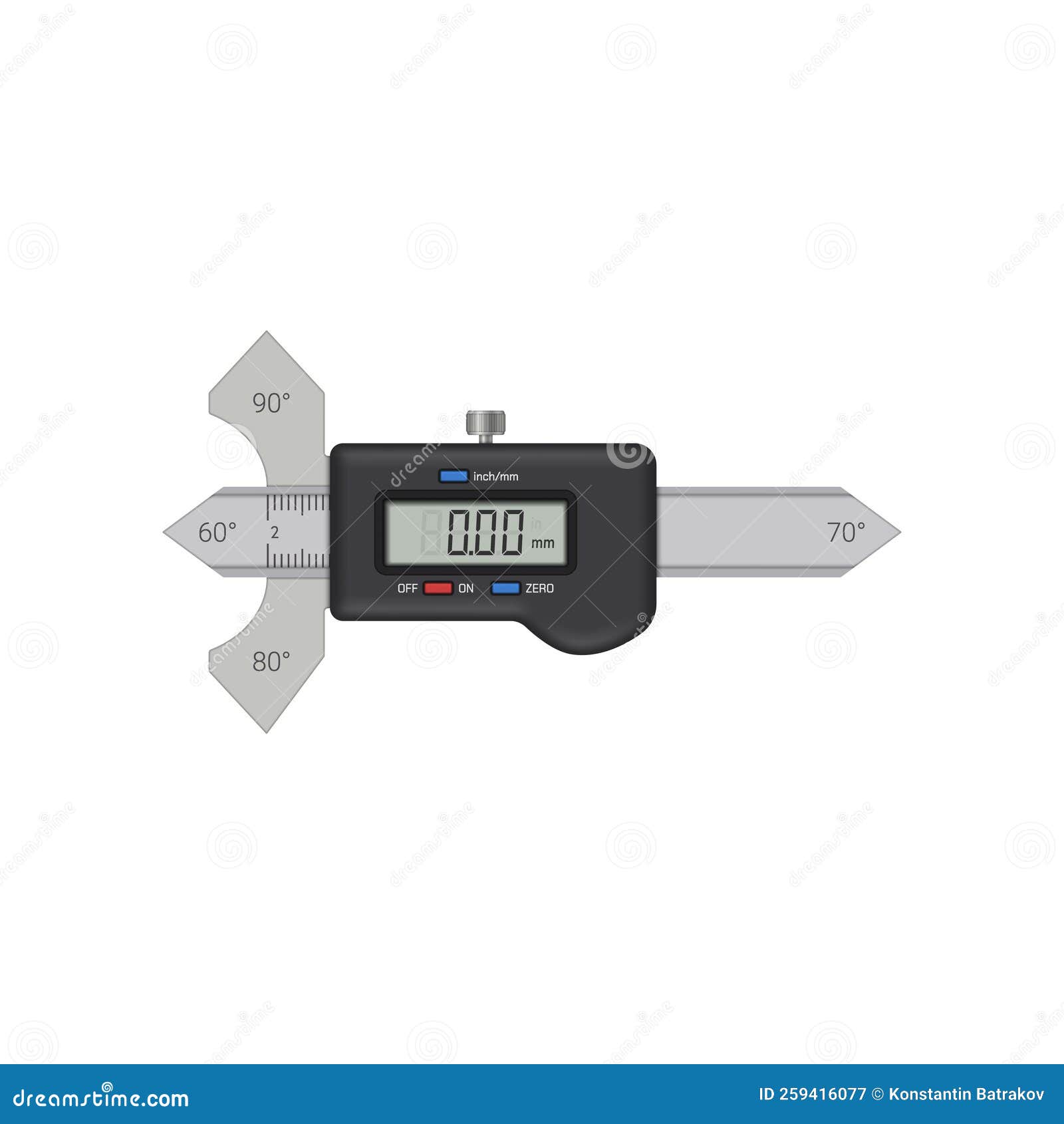 Digital Meter of Geometrical Parameters of Welded Seams. Stock Vector ...
