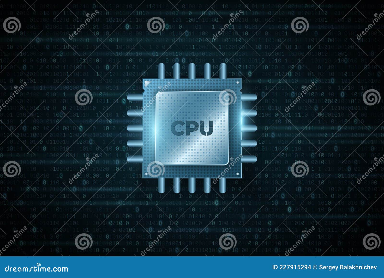 Digital Microchip Frame Vector Illustration | CartoonDealer.com #75481298