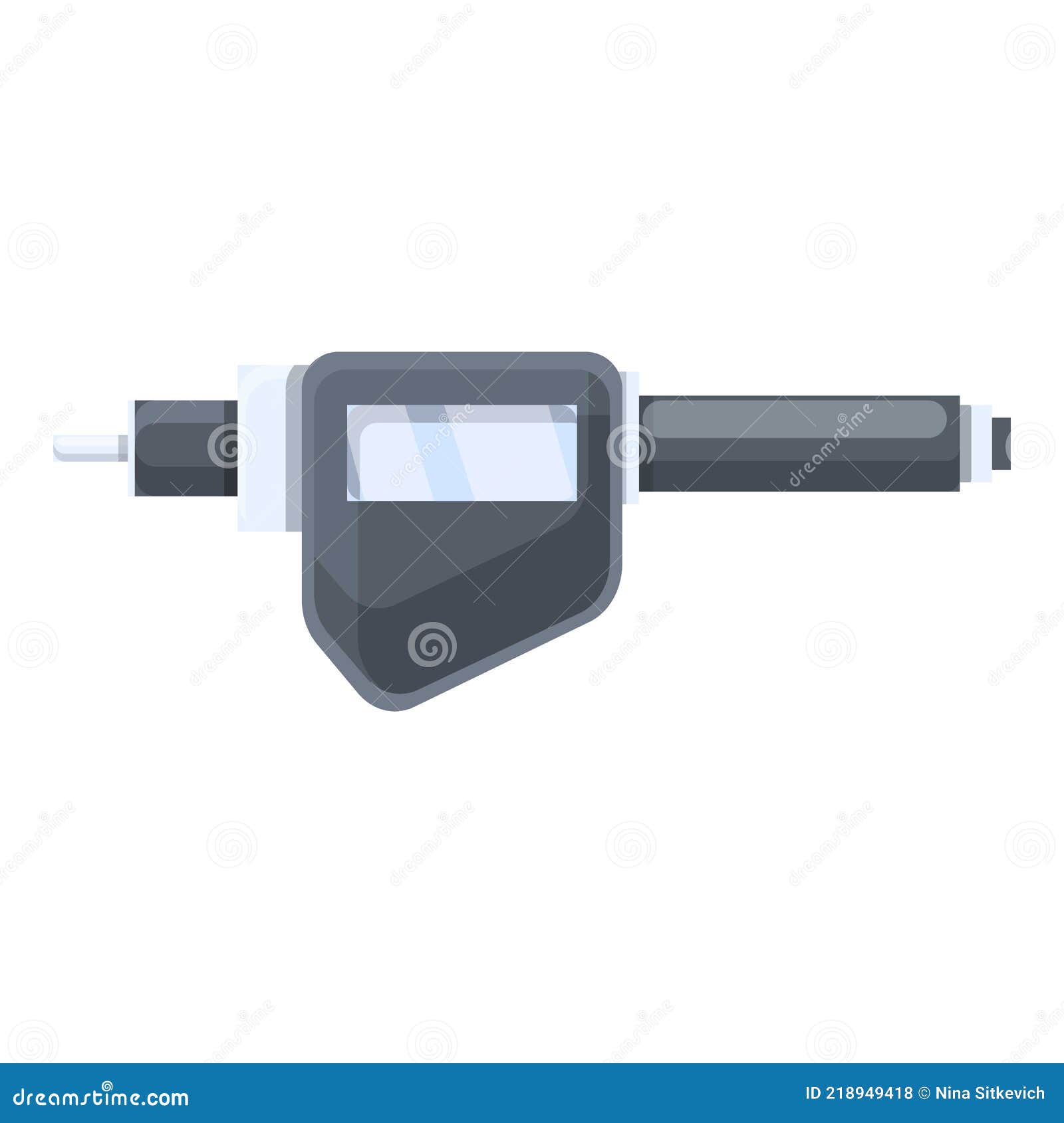 Digital Micrometer Equipment Icon, Cartoon Style Stock Vector ...