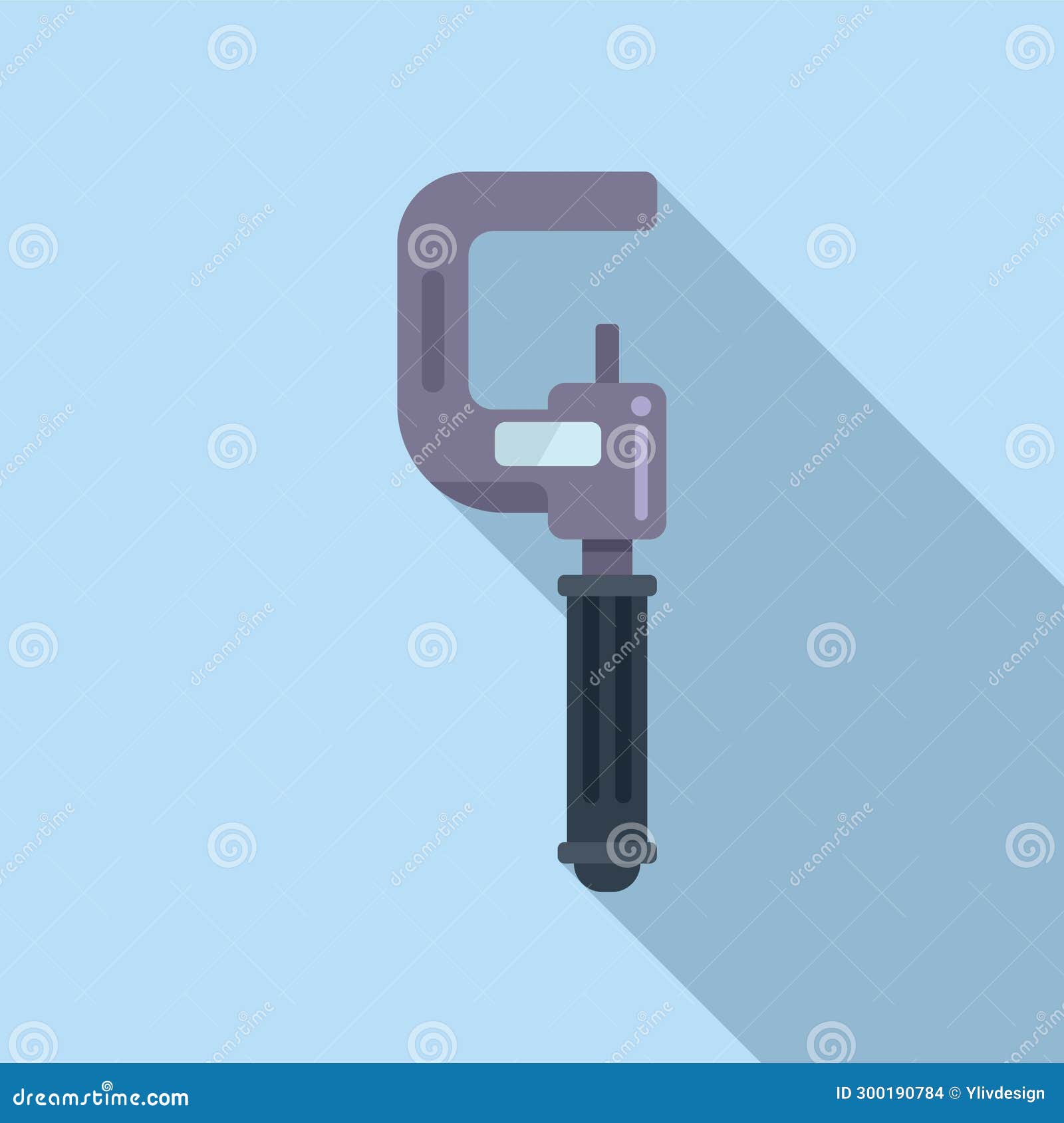 Digital Micrometer Equipment Icon Flat Vector. High Calibrated Stock ...