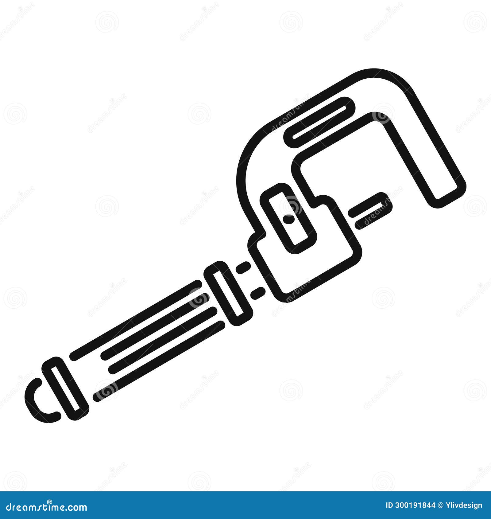 Digital Micrometer Gauge Icon Outline Vector. Vernier Scale Object ...