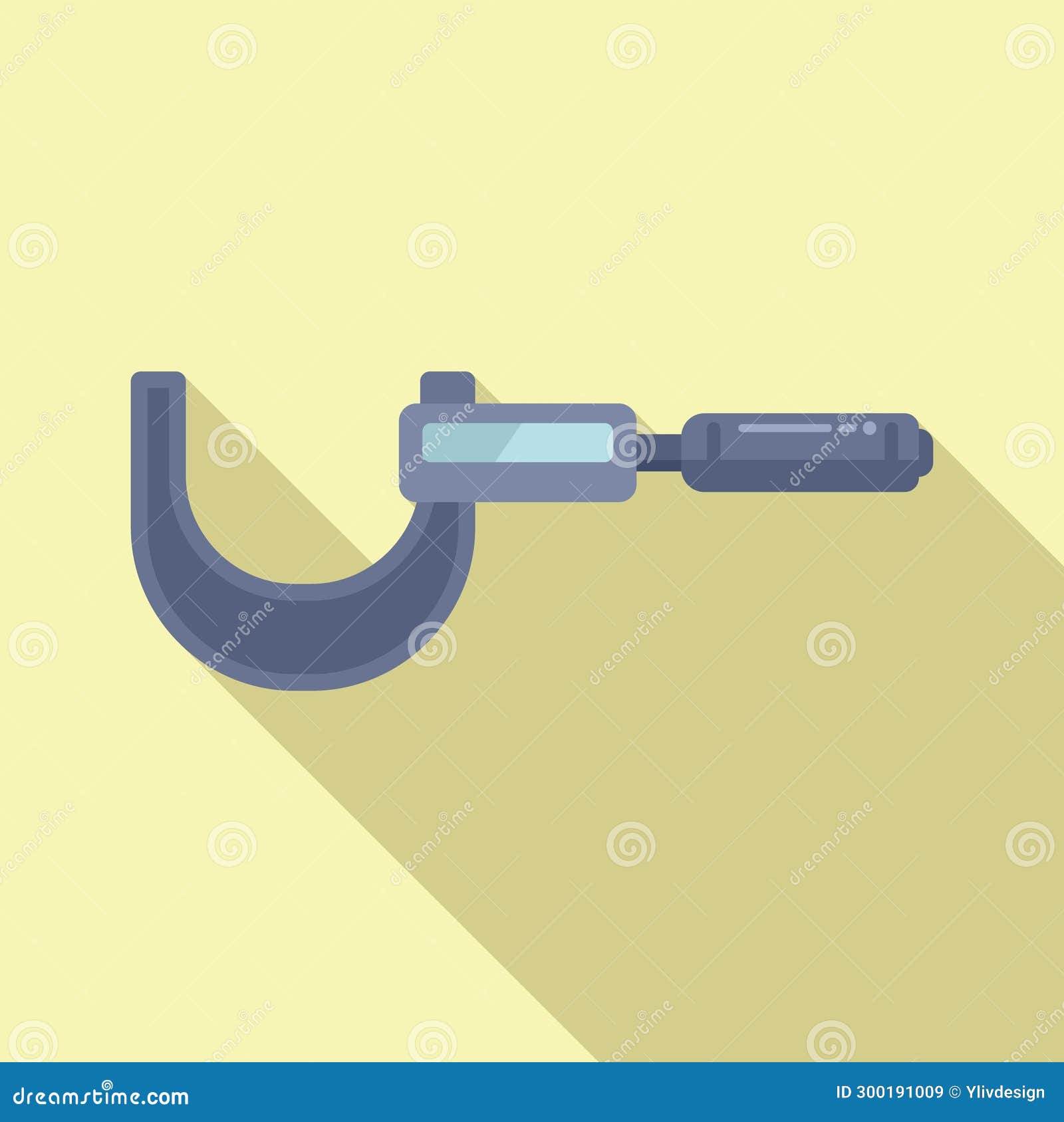 Micrometer Icon Outline Vector. Isolated On White Background ...