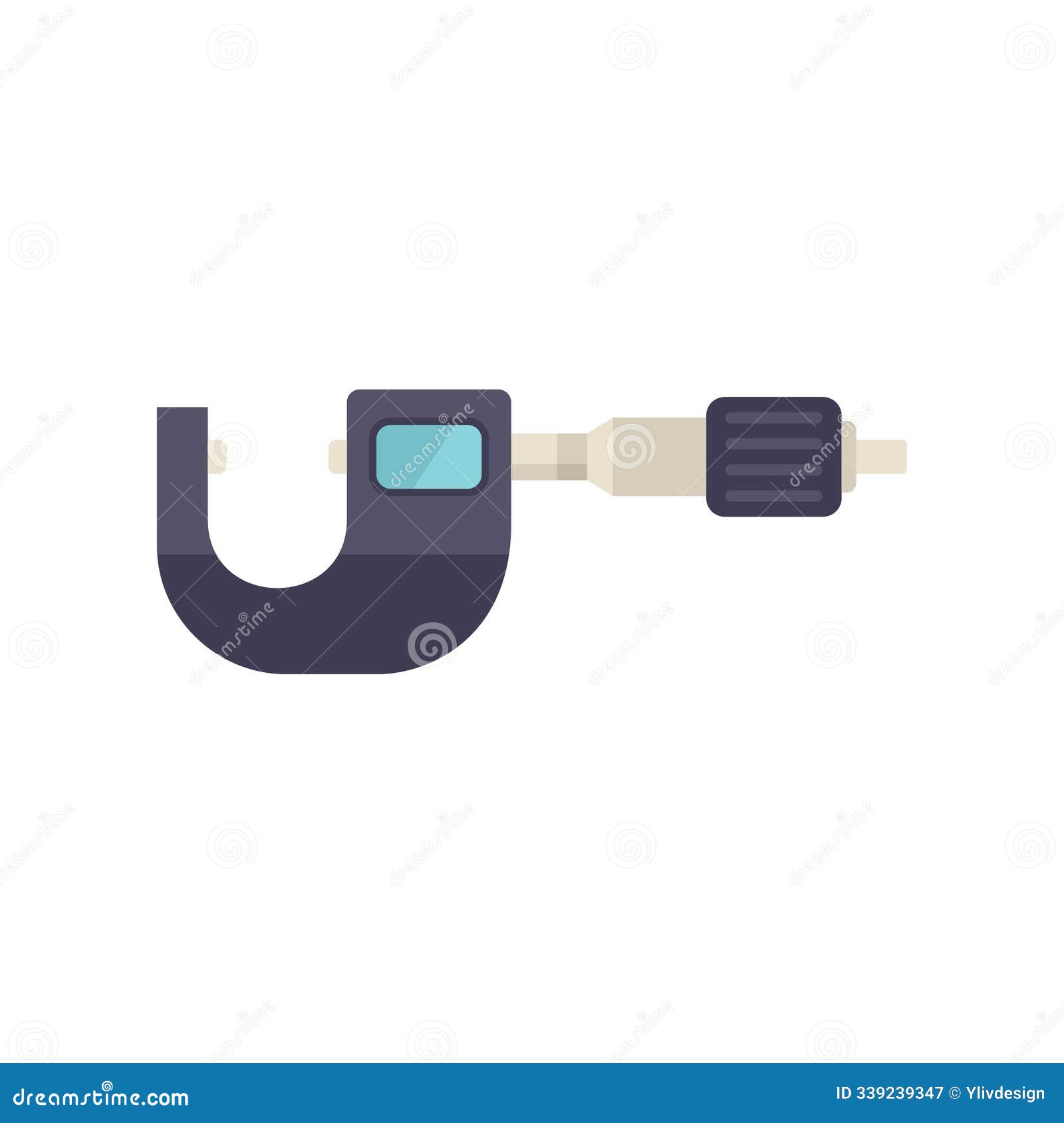 Digital Micrometer Tool Icon Simple Vector. Vernier Scale | CartoonDealer.com #300191369