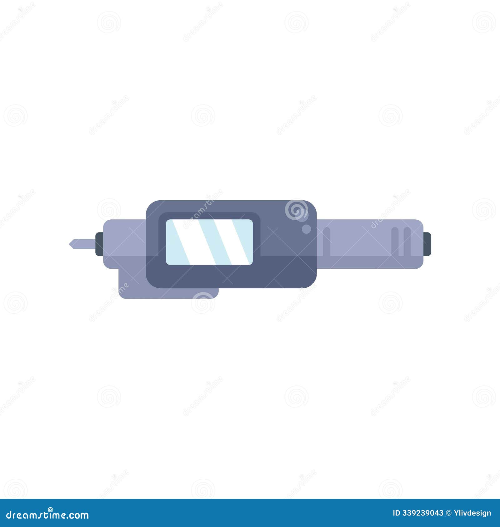 Micrometer Engineering Icon, Outline Style Vector Illustration ...