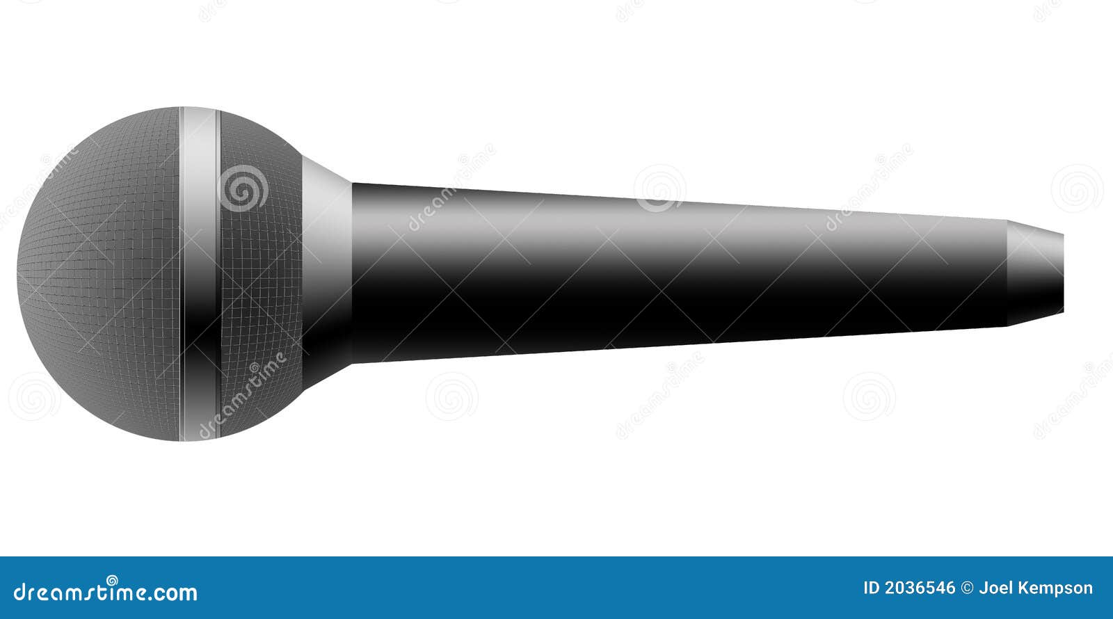 A Digital Microphone stock illustration. Illustration of amplification ...