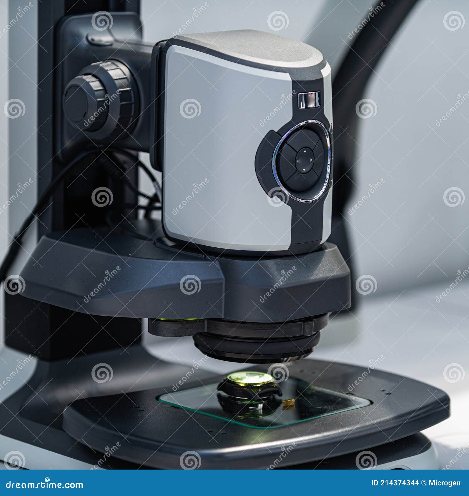 Digital Microscope stock photo. Image of automation - 214374344