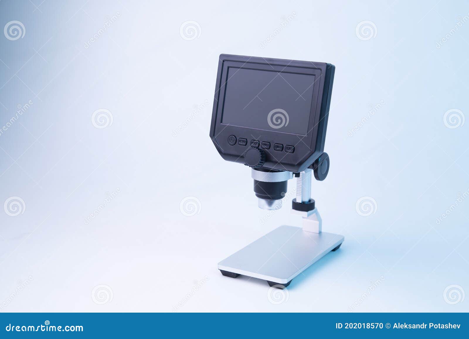 Digital Microscope for Repair of Electronic Components Stock Photo ...