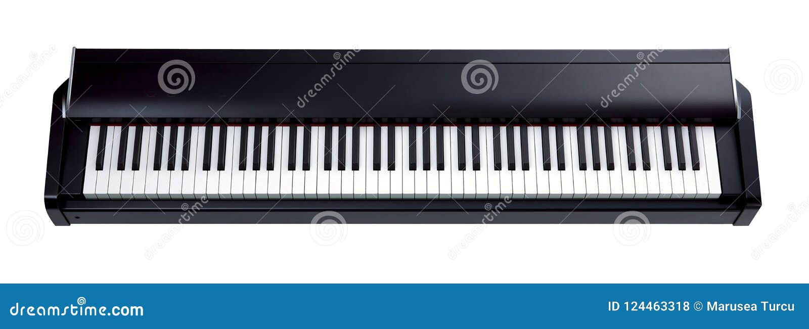 Digital midi keyboard stock photo. Image of electronic - 124463318
