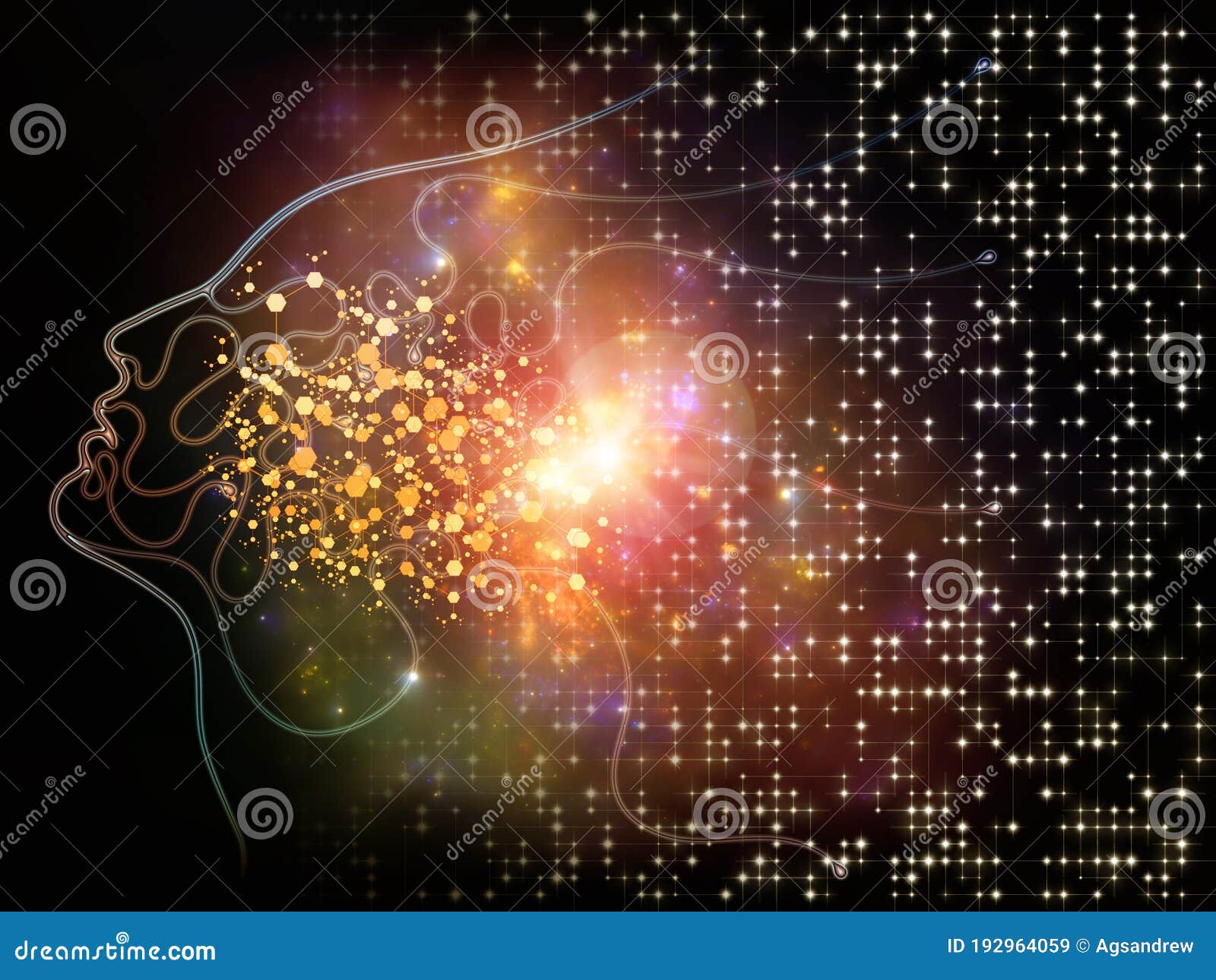 Digital Mind stock illustration. Illustration of knowledge - 192964059