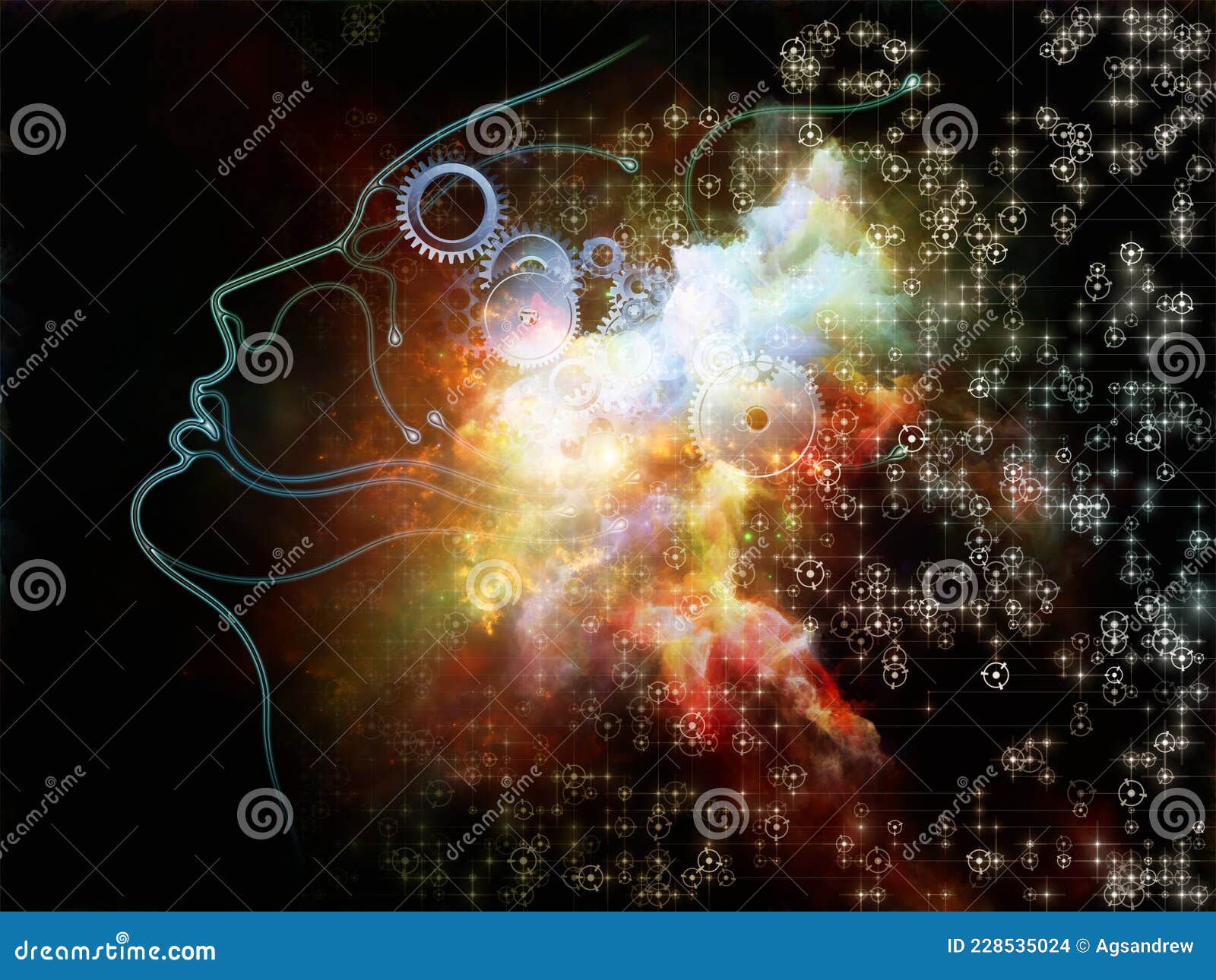 Digital Mind stock photo. Image of composition, artificial - 228535024