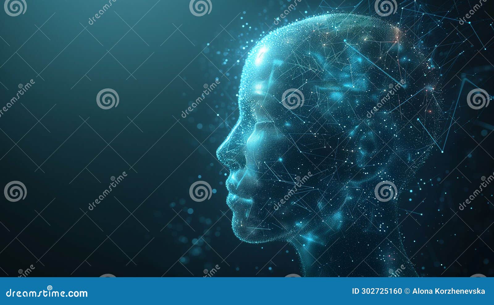 Digital Mindset: the Human-AI Synthesis Stock Illustration ...