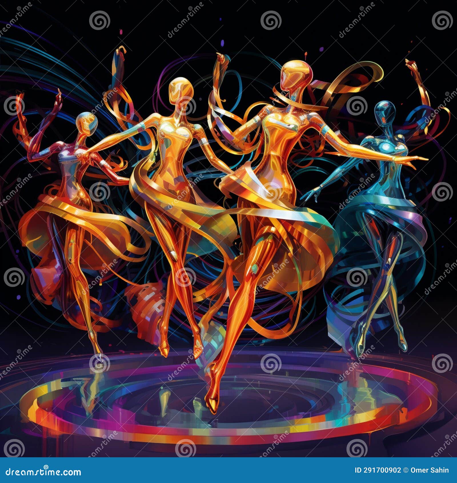 The Digital Minuet: a Graceful Dance of Technological Symphony Stock ...