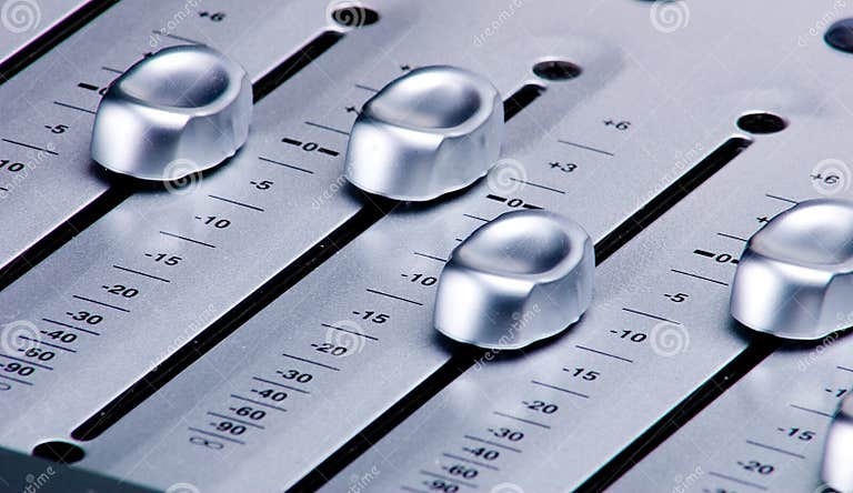 Digital Mixer Faders stock photo. Image of mixingdesk, fader - 868746
