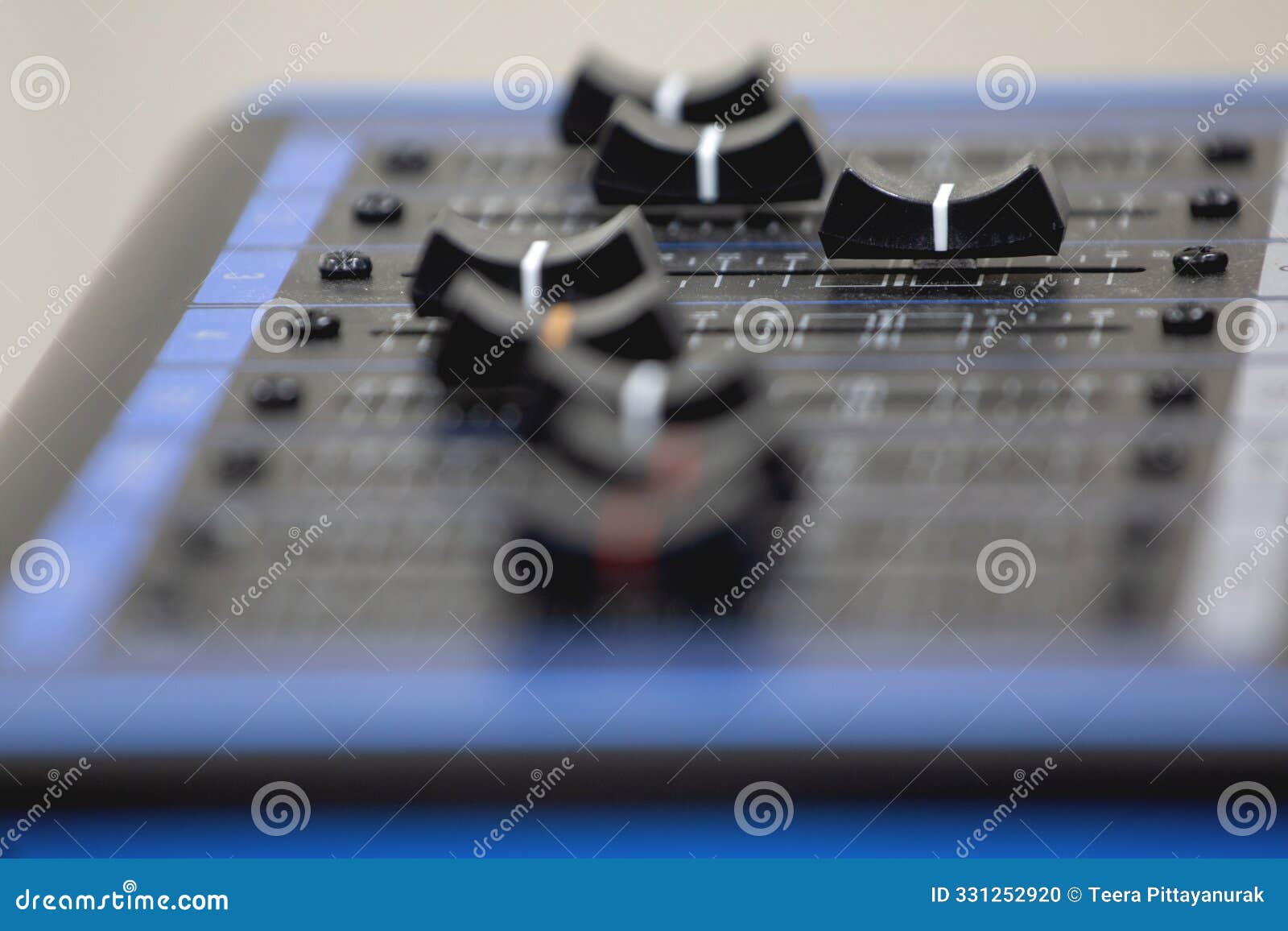 Digital Mixer Volume Slide Professional Digital Audio System Stock ...