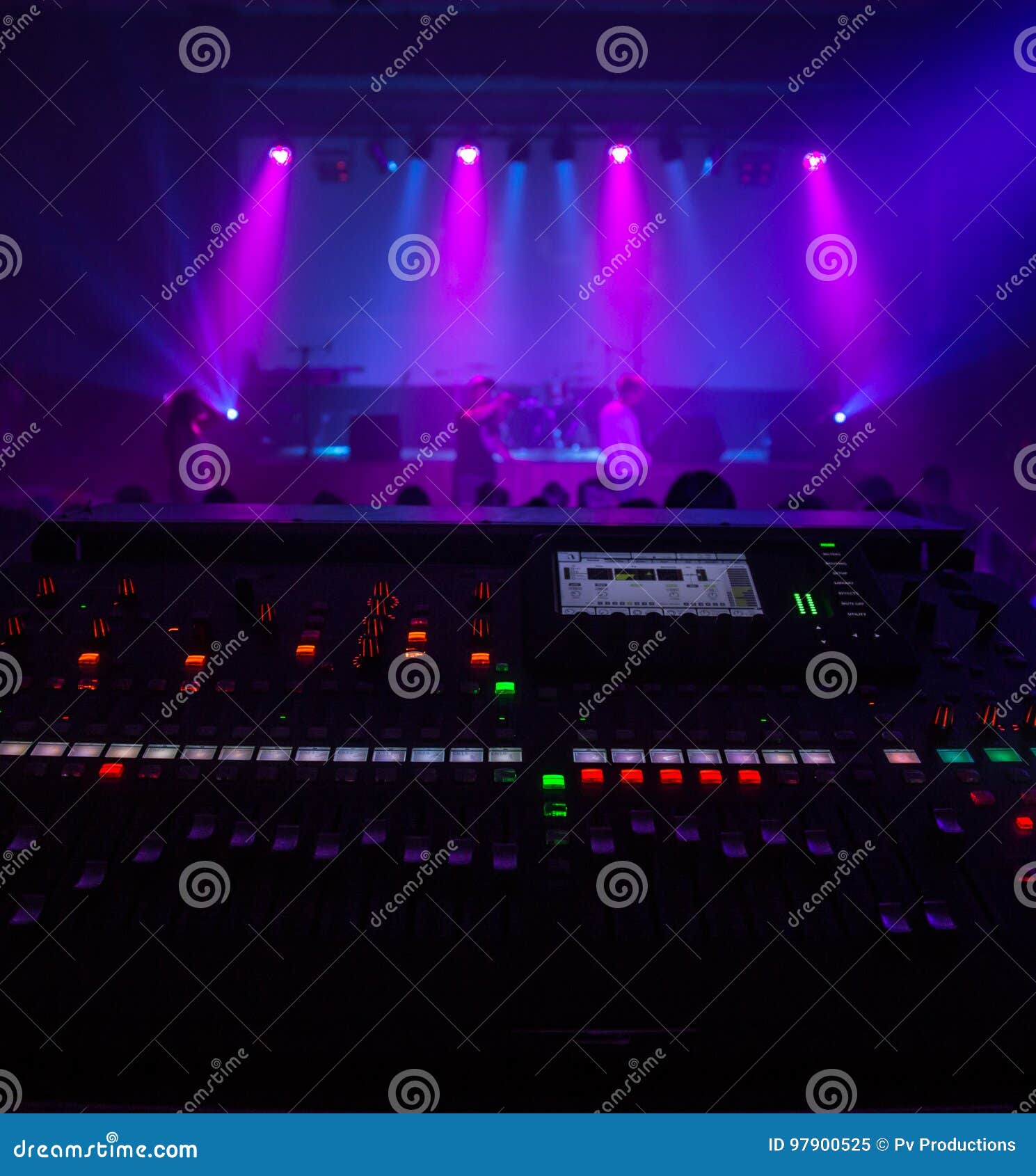 Digital Mixing Console As a Concert Stock Image - Image of analog ...