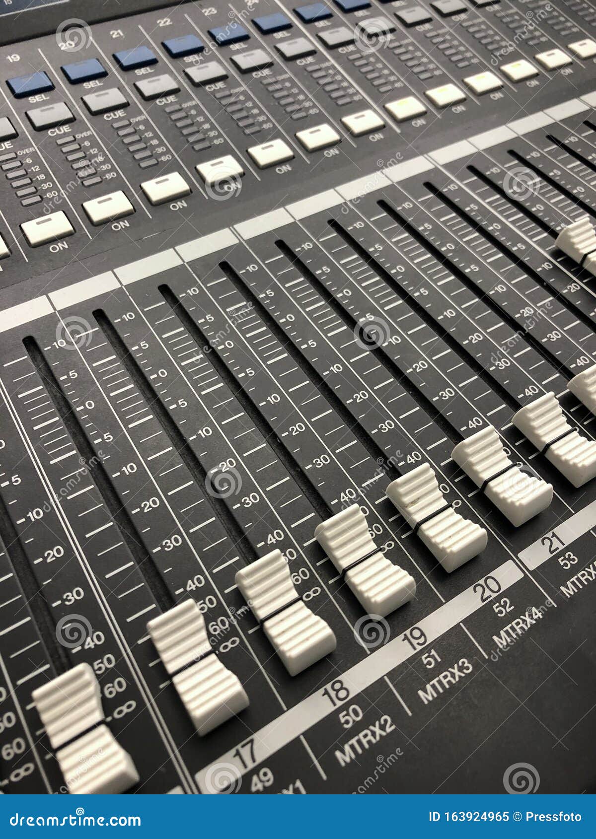 Digital Mixing Console stock image. Image of digital - 163924965