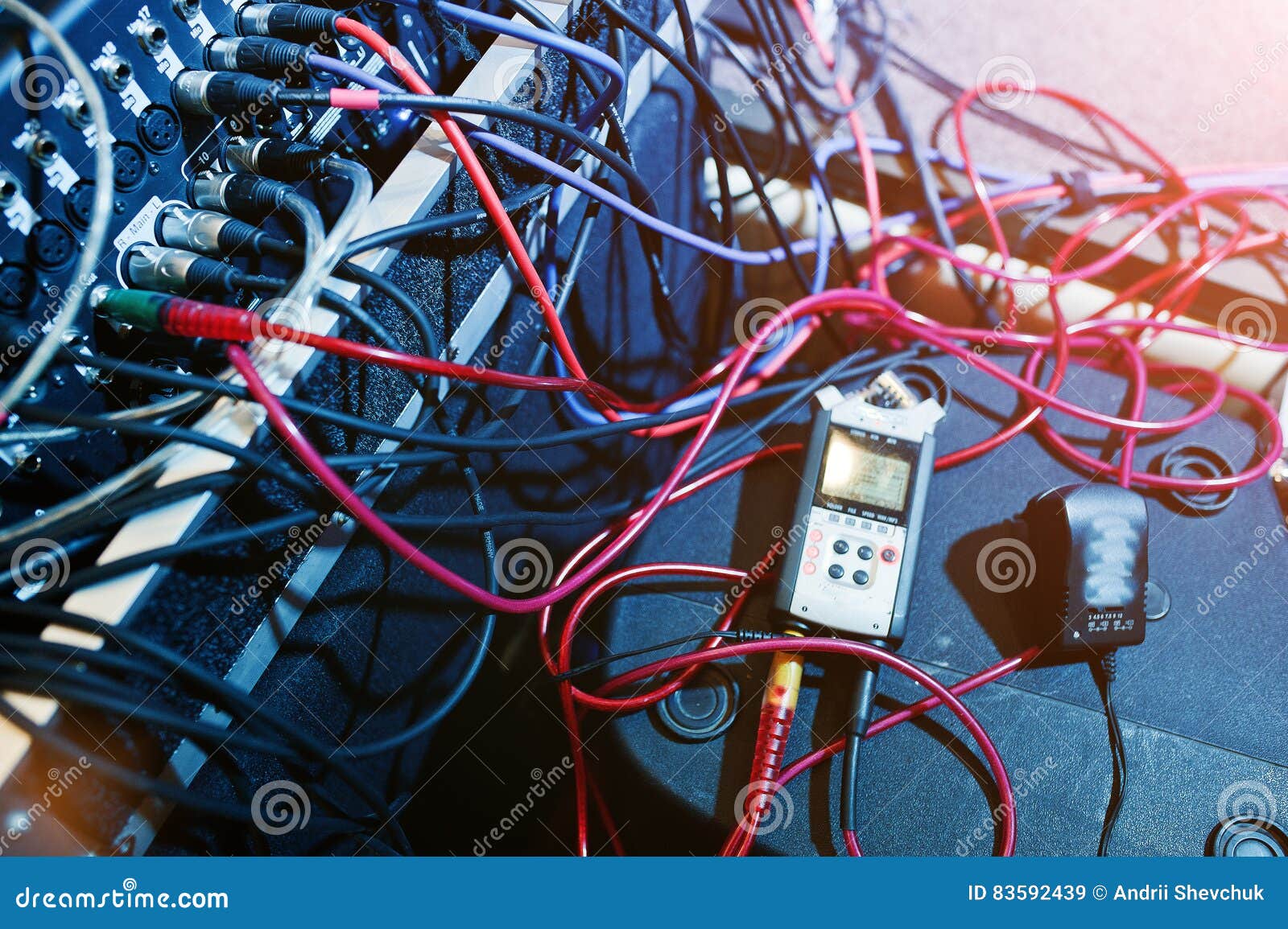 Digital Mixing Console. Sound Mixer Control Panel, Closeup of Au Stock ...