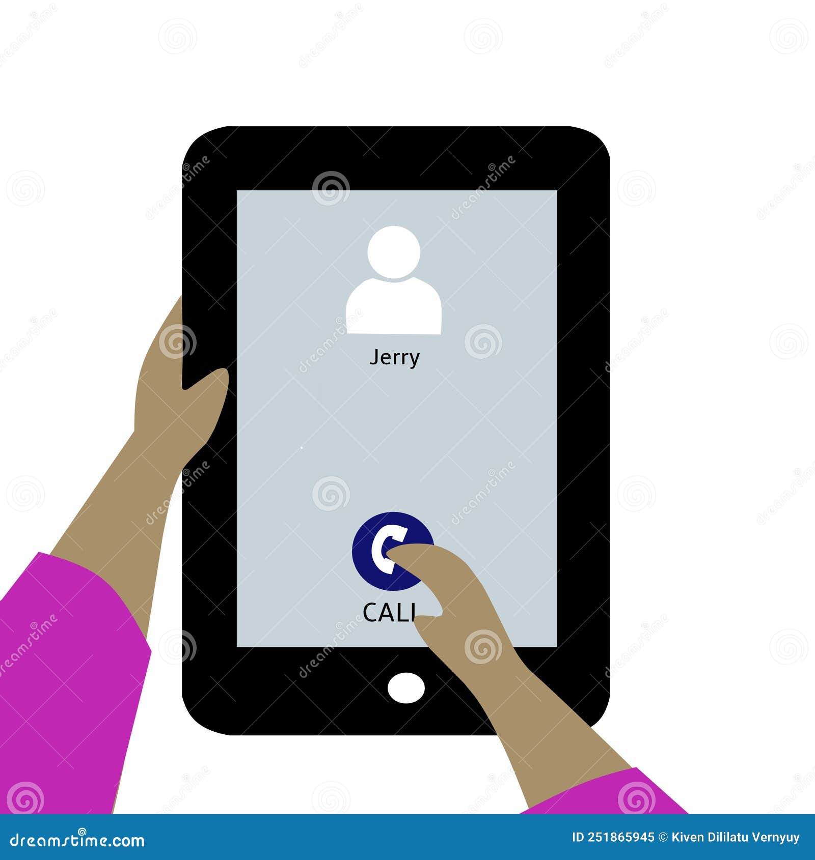 Digital Mobile Phone Call Ringing Which is Been Done by a Person ...