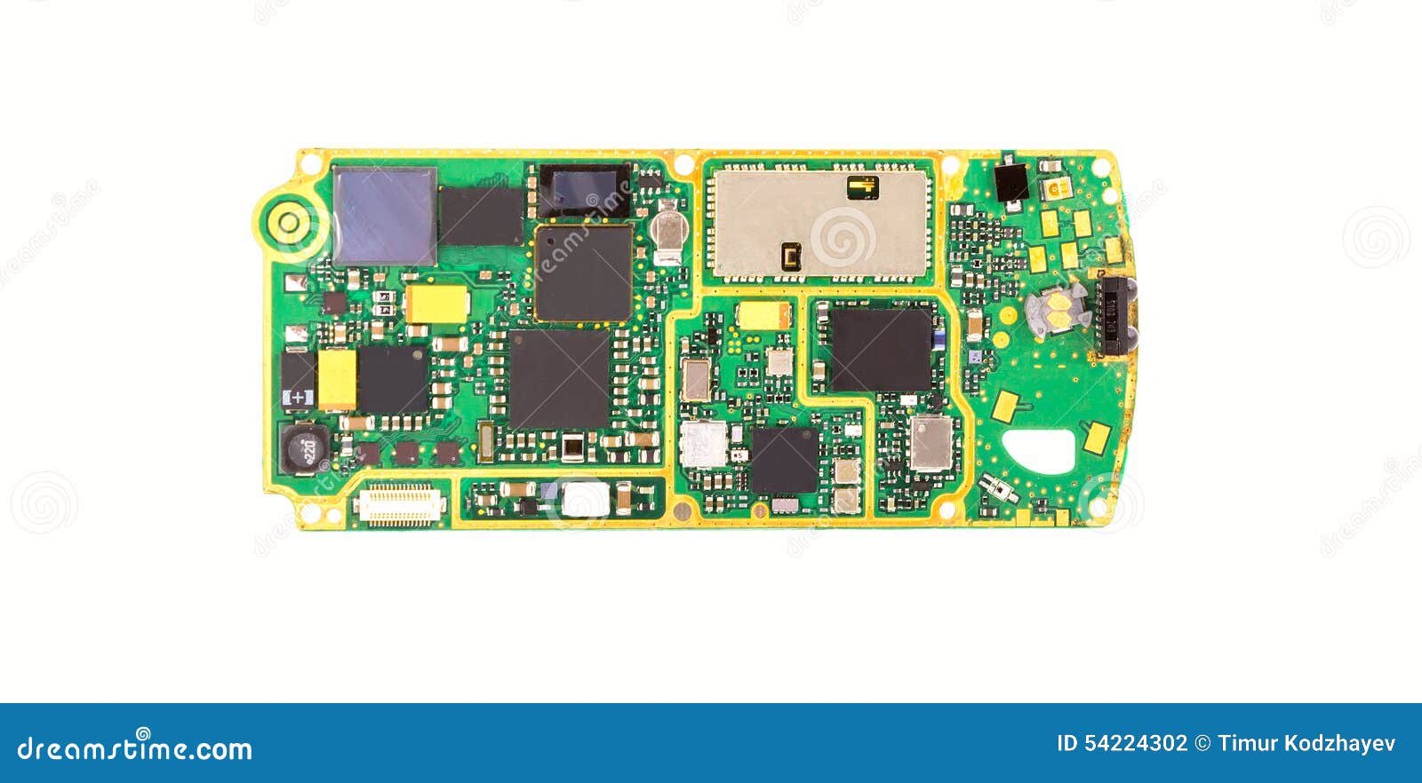 Digital Mobile Phone Printed Board Stock Illustration - Illustration of ...