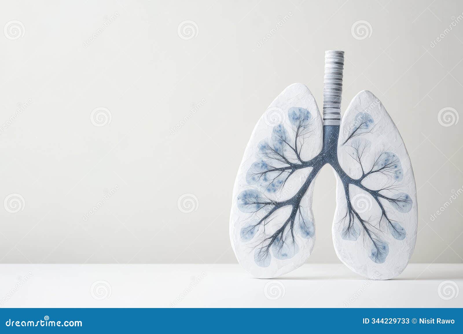 Digital Model of Lungs with Bacteria and Dust Exposure Stock Image ...