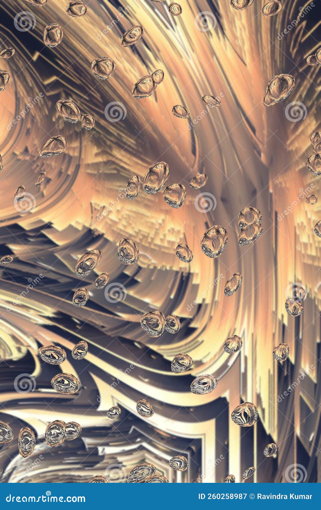 A Digital Modern Abstract Art Stock Illustration - Illustration of poster, darkness: 260258987