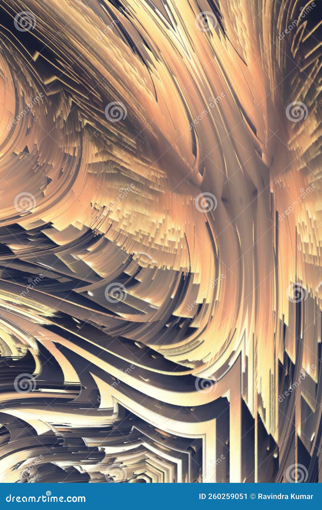 A Digital Modern Abstract Art Stock Illustration - Illustration of ...