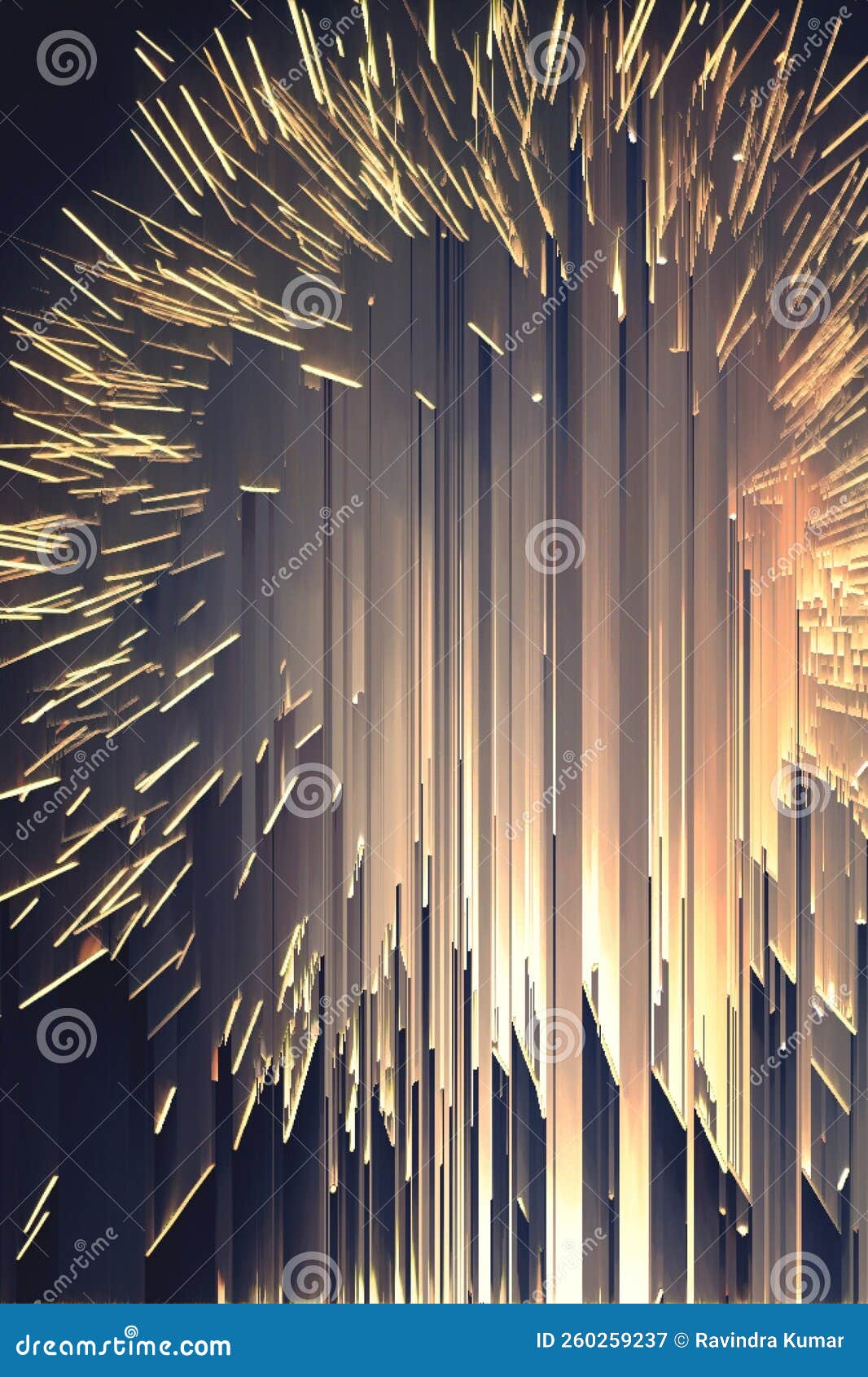 A Digital Modern Abstract Art Stock Illustration - Illustration of ...