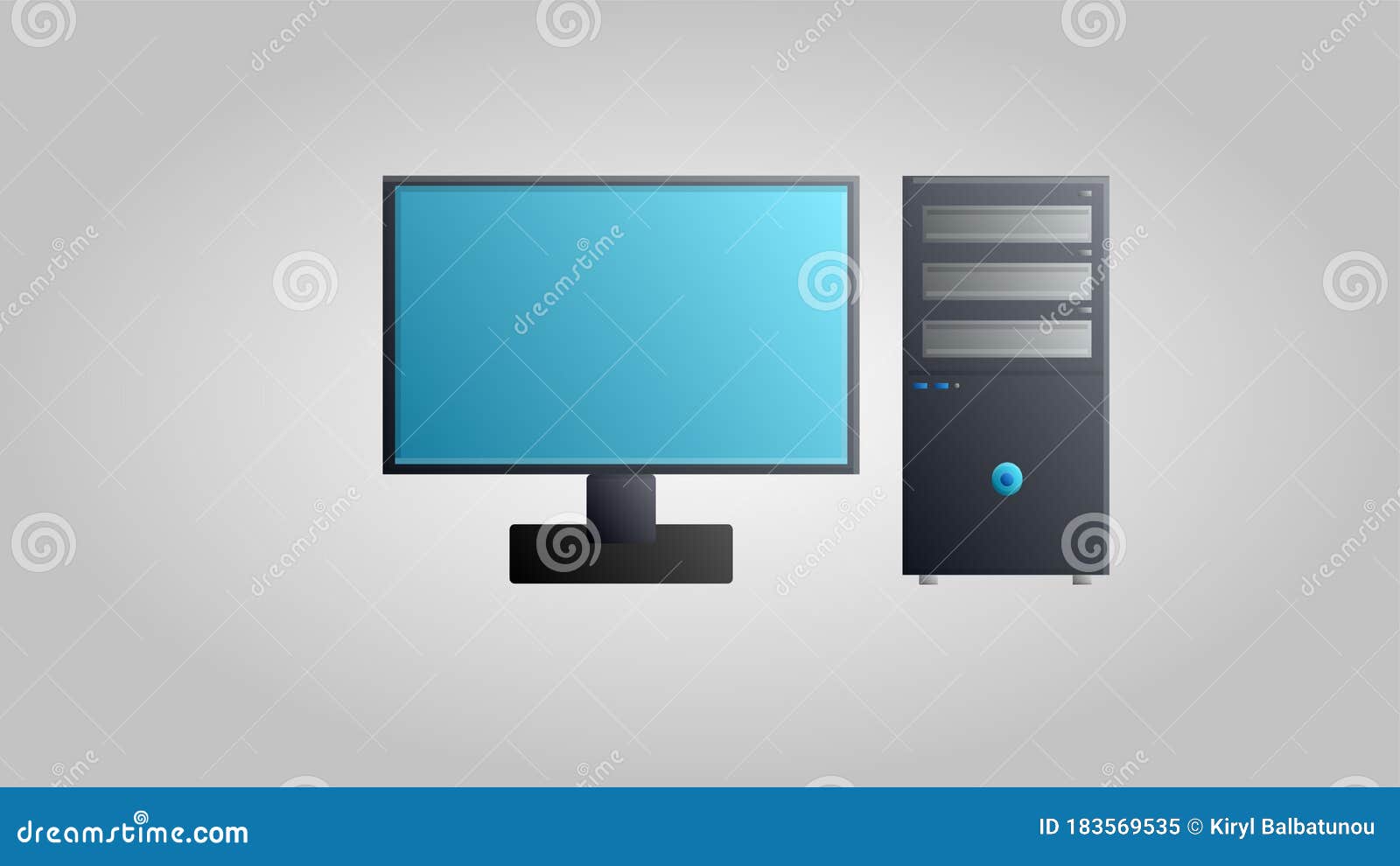 Digital Modern New Stationary Office Computer for Games, Work and ...