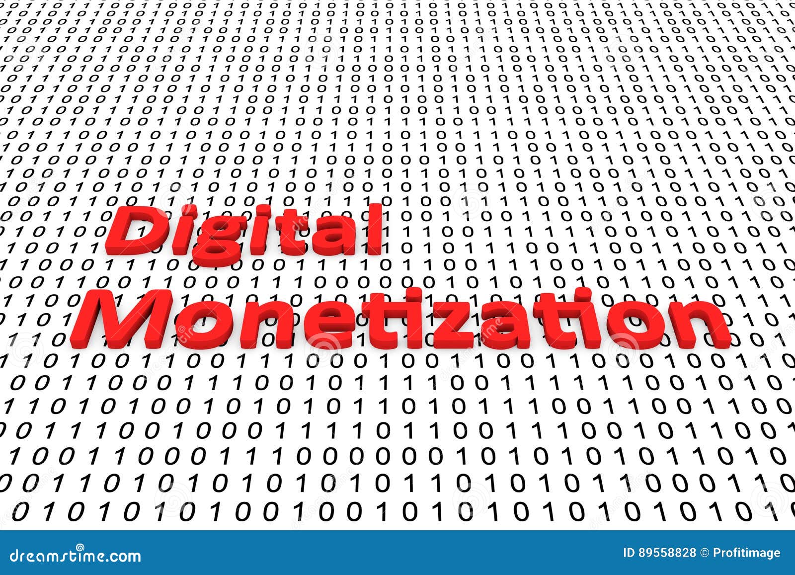 Monetization. Digital Marketing Concept Illustration, Flat Design ...