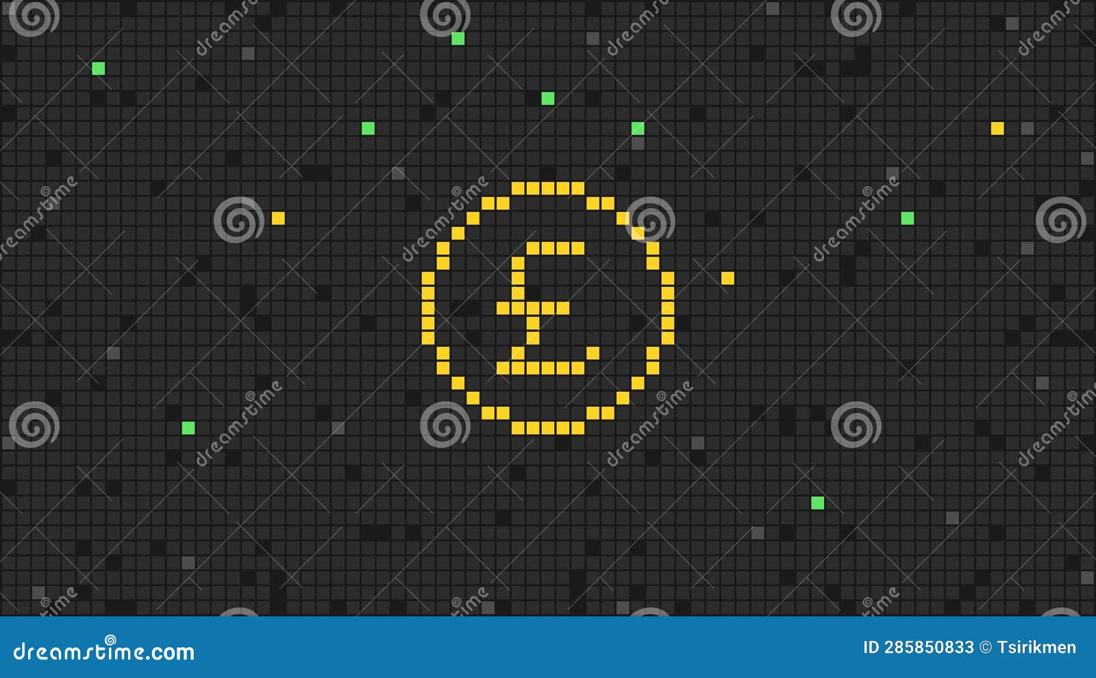 Digital Money Pixel Pound Sterling Sign. Abstract Background Stock ...