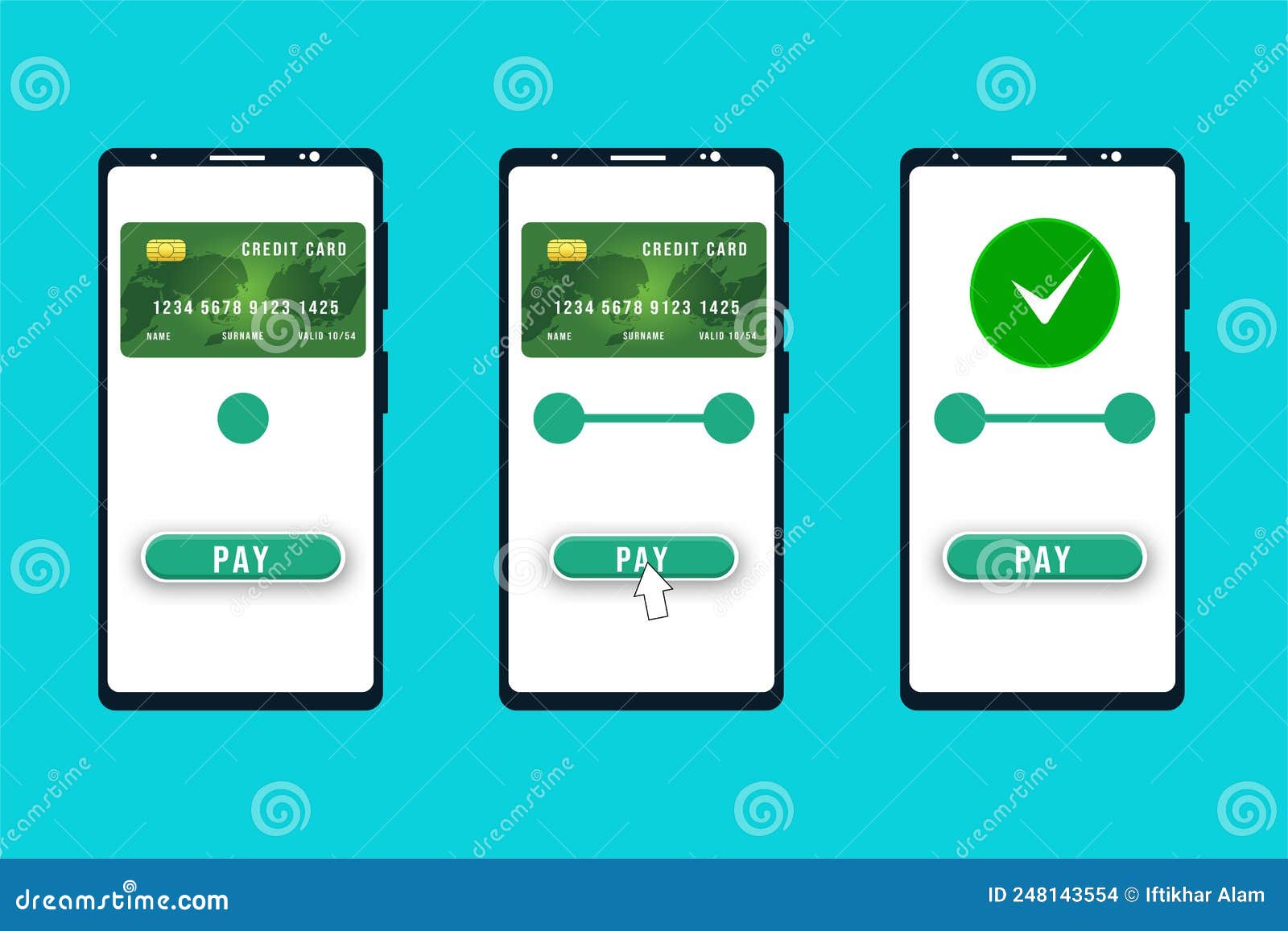 Digital Money Transferring and Payment Methods with a Mobile Vector ...
