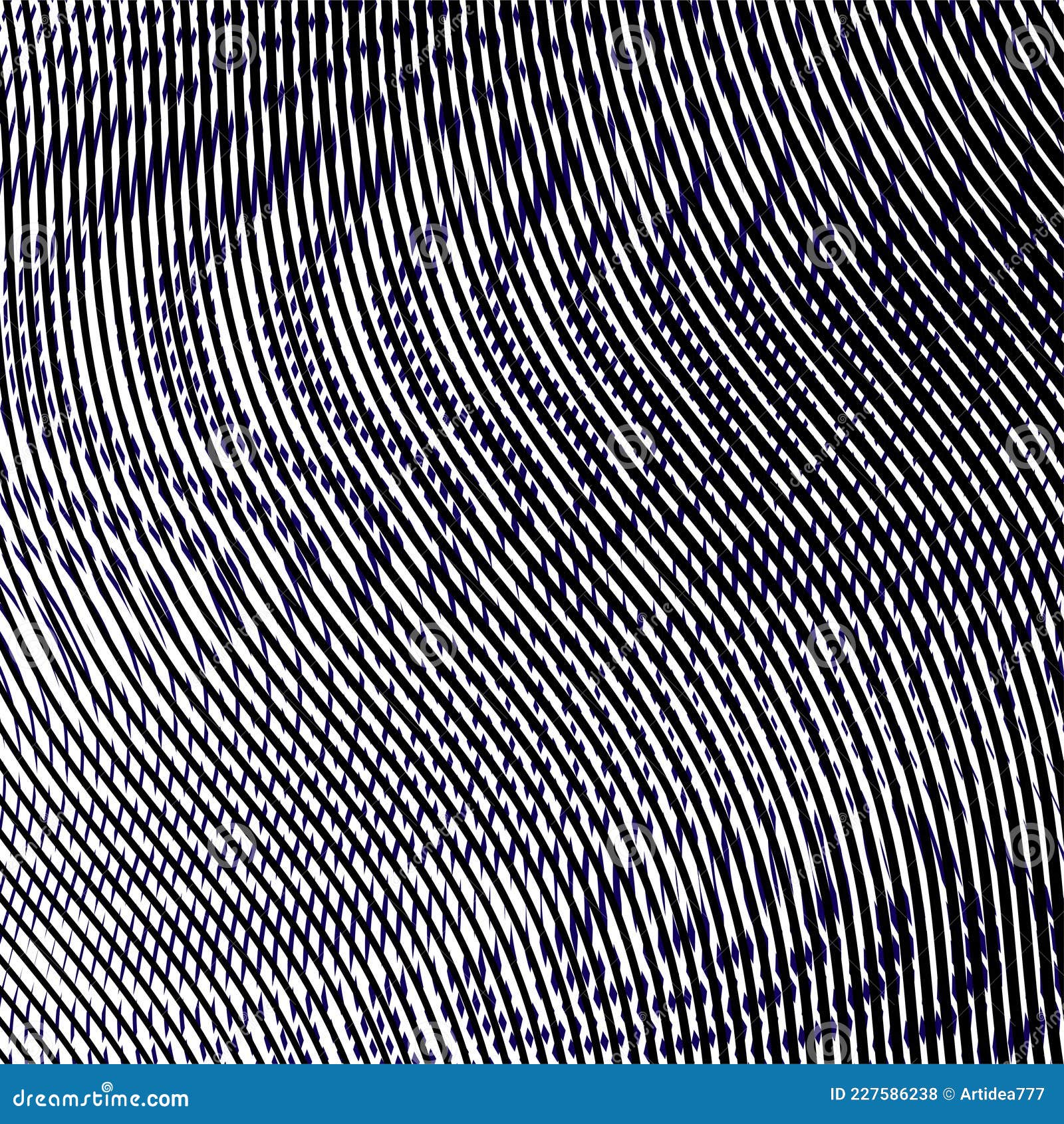 Digital Monochrome Geometric Abstract Background With Linear Moire