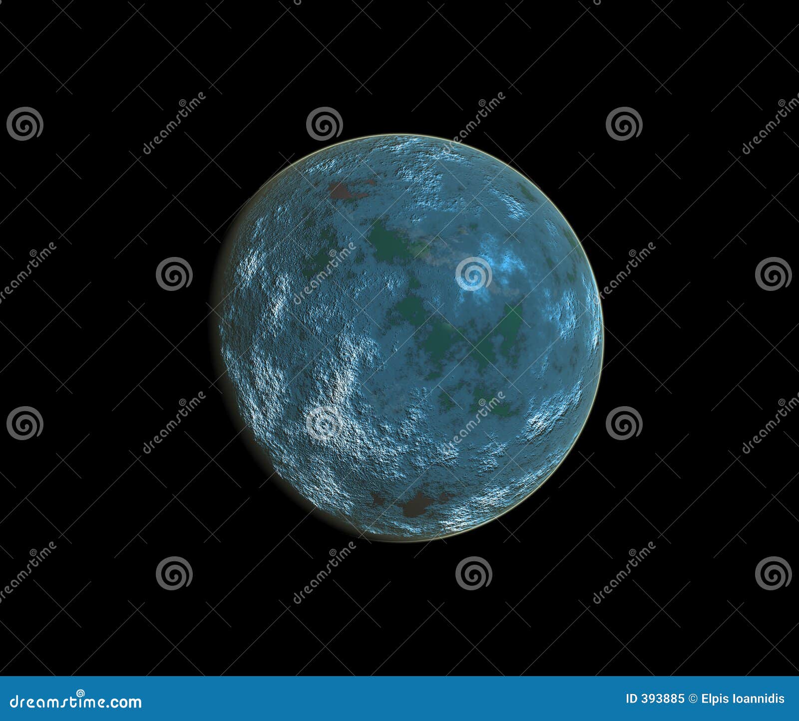 Digital moon stock illustration. Illustration of digitally - 393885