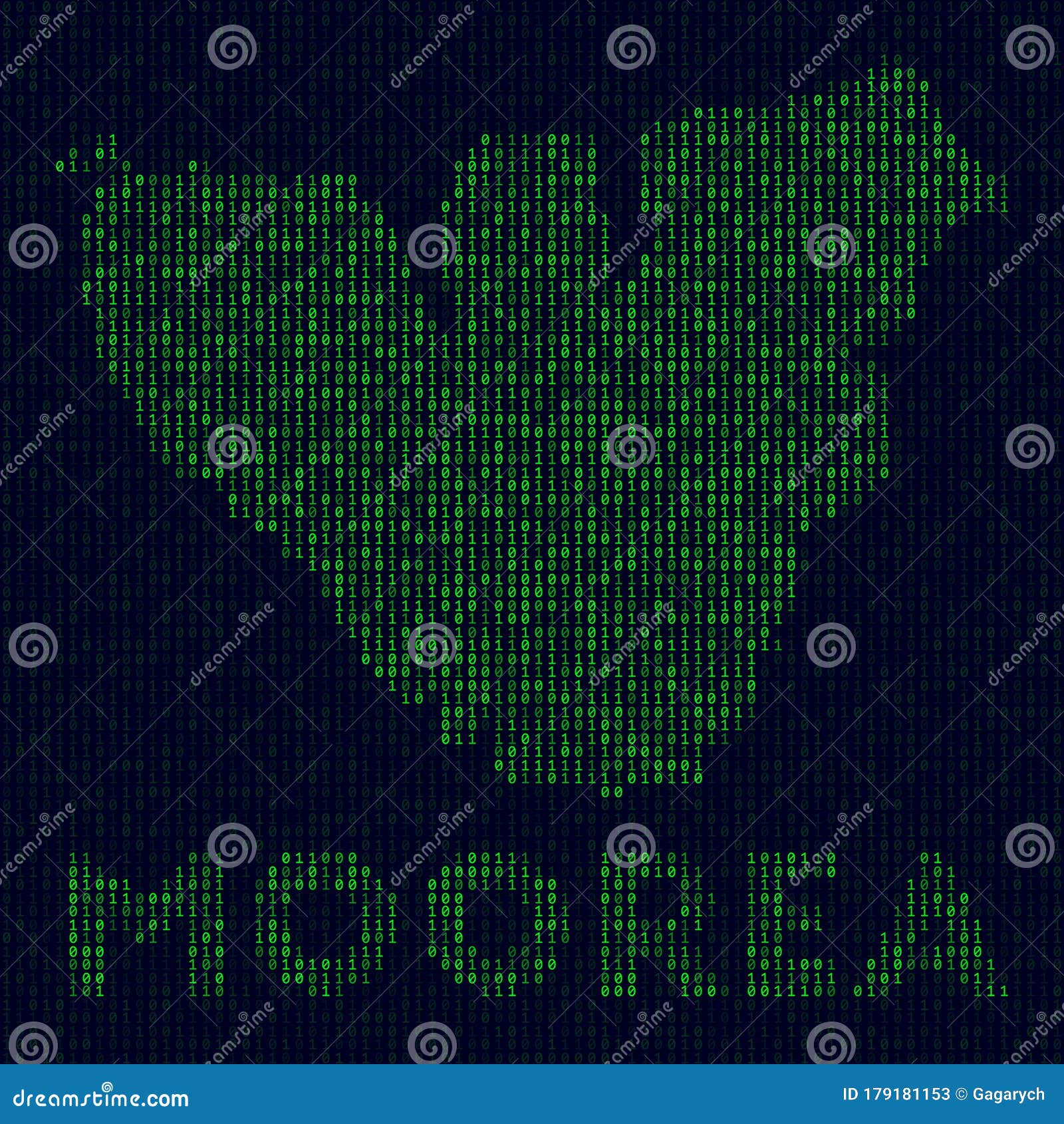 Digital Moorea logo. stock vector. Illustration of computer - 179181153