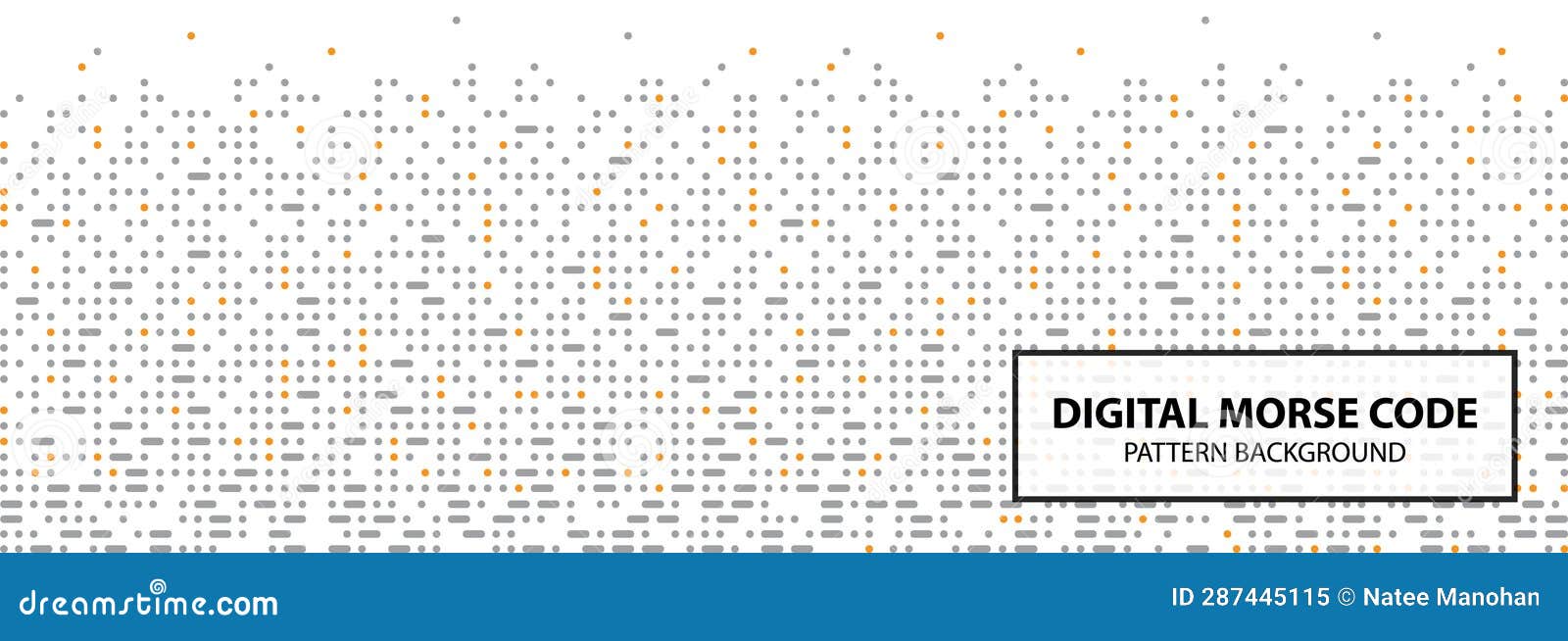 Digital Morse Code Pattern. Design and Inspiration from Morse Code ...