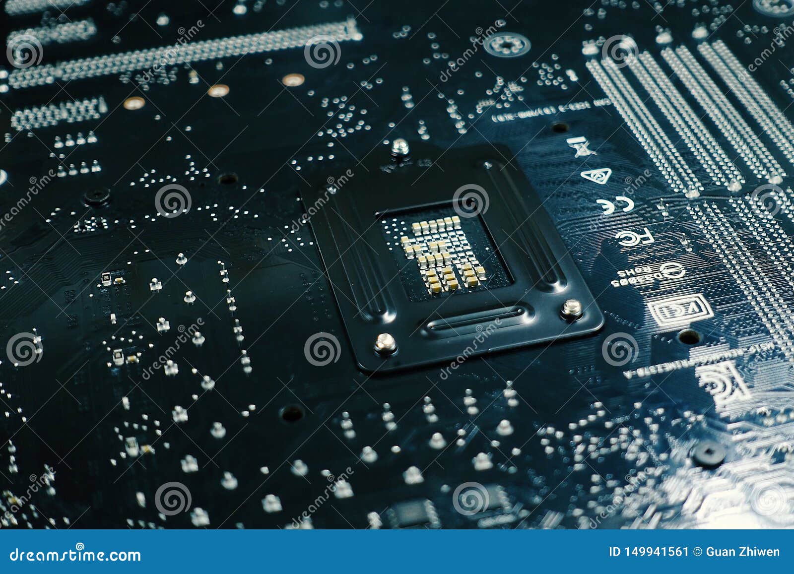 Digital mother board stock image. Image of assembly - 149941561