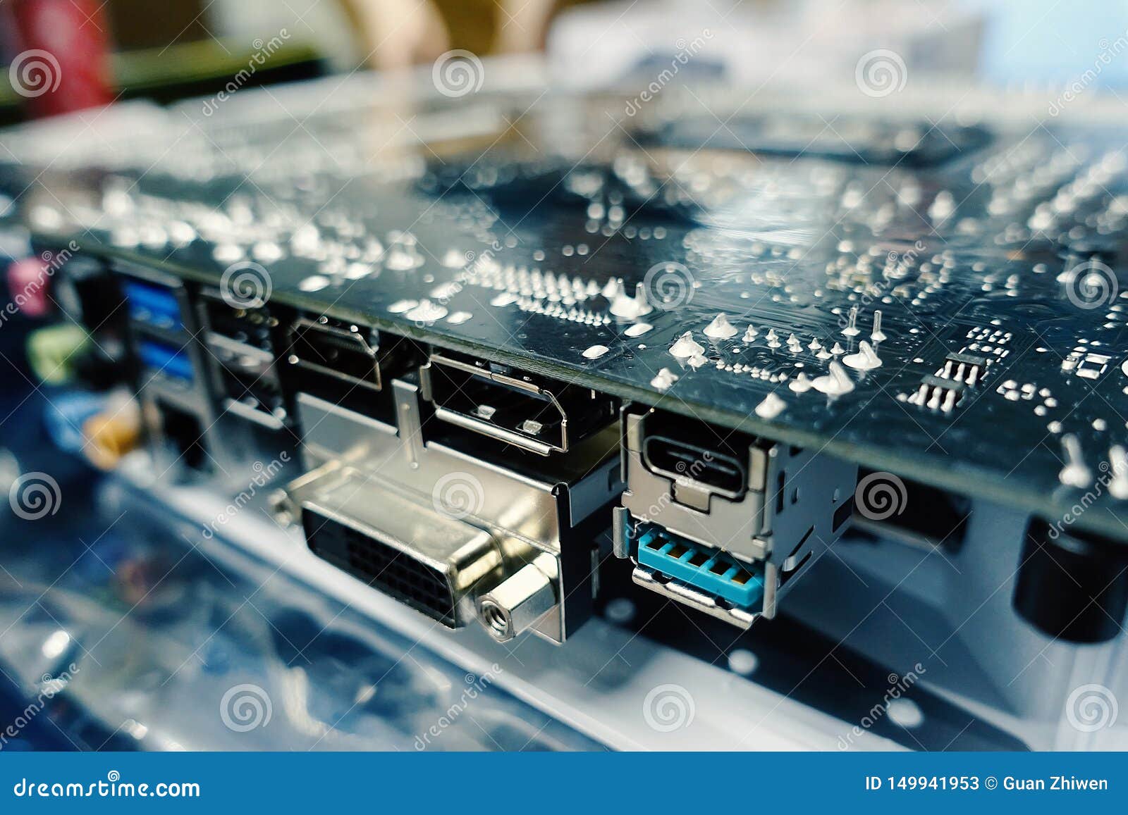 Digital mother board stock image. Image of technology - 149941953