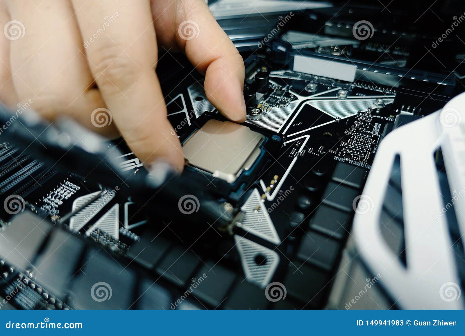Digital mother board stock image. Image of control, engineering - 149941983