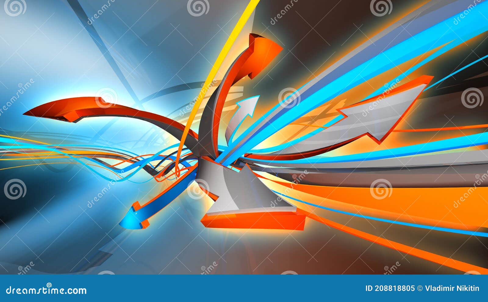 Digital Movement Speed and Direction Stock Illustration - Illustration ...
