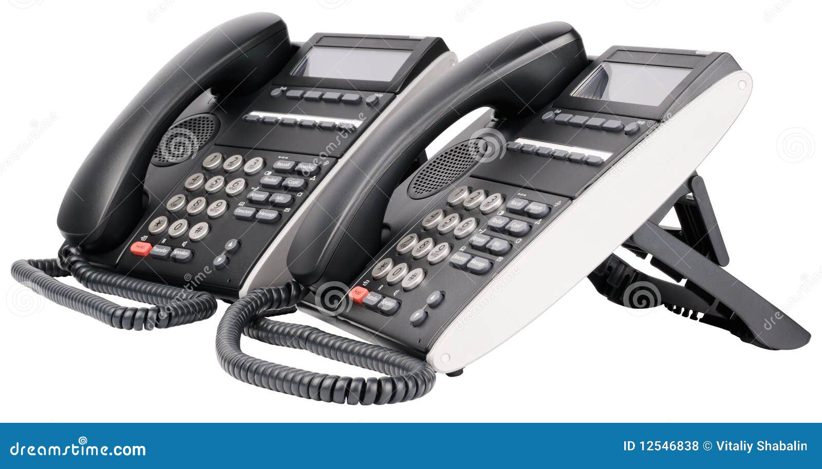 Digital Multi-button Telephone Sets Stock Photo - Image of ...