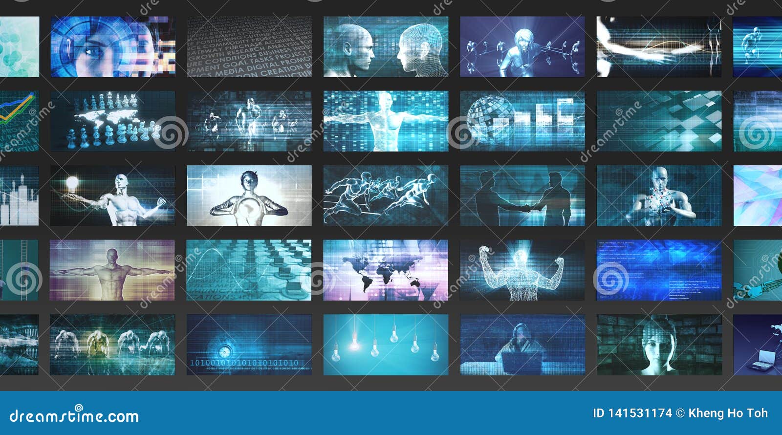 Digital Multimedia stock illustration. Illustration of production ...