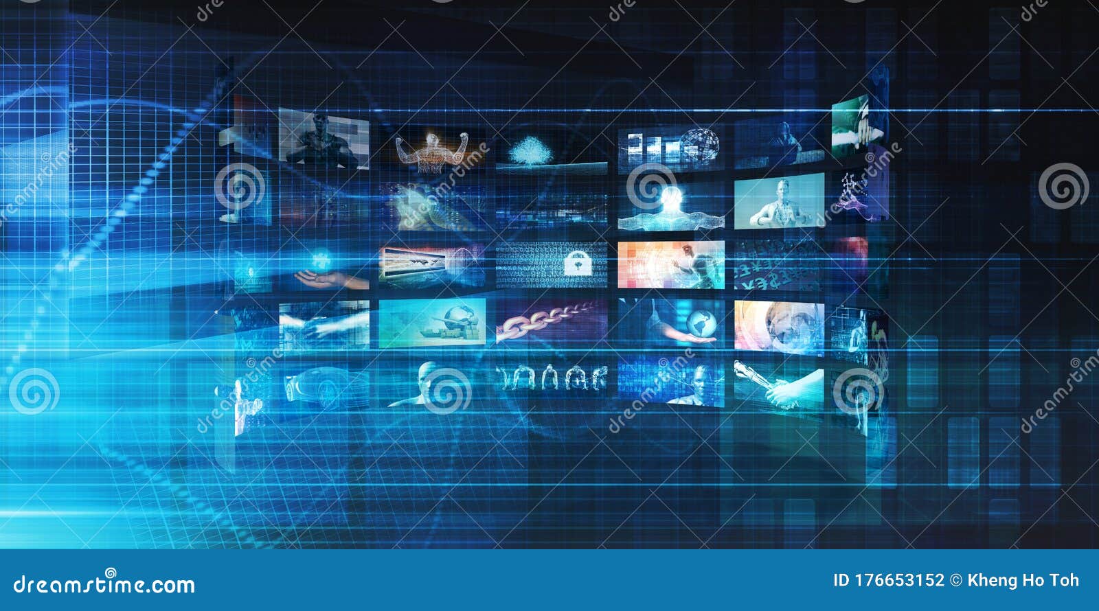 Digital Multimedia stock illustration. Illustration of technology ...