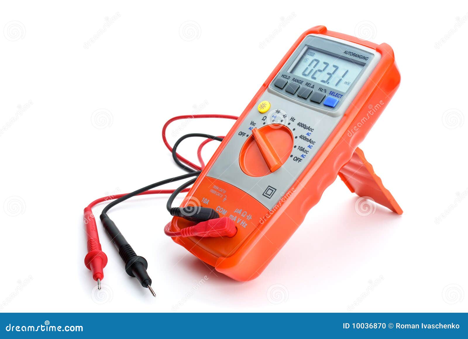 Digital multimeter stock photo. Image of electricity - 10036870