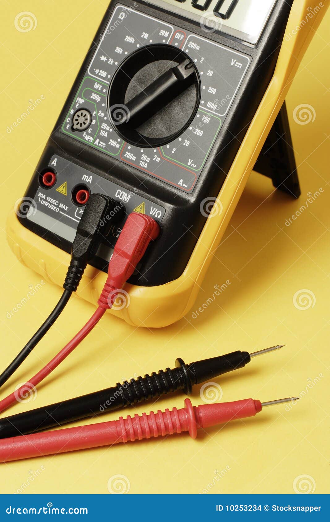 Digital multimeter stock photo. Image of measuring, digital - 10253234